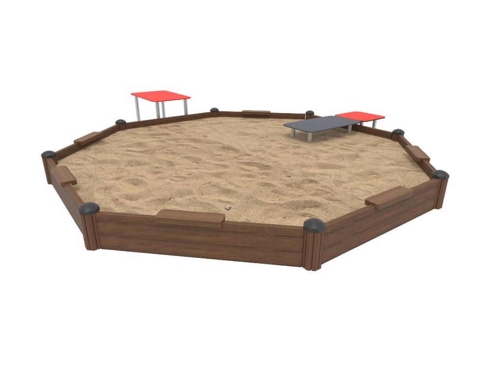 OCTAGONAL INCLUSIVE SANDBOX WITH SAND TABLES (Q17023) - Browse ...