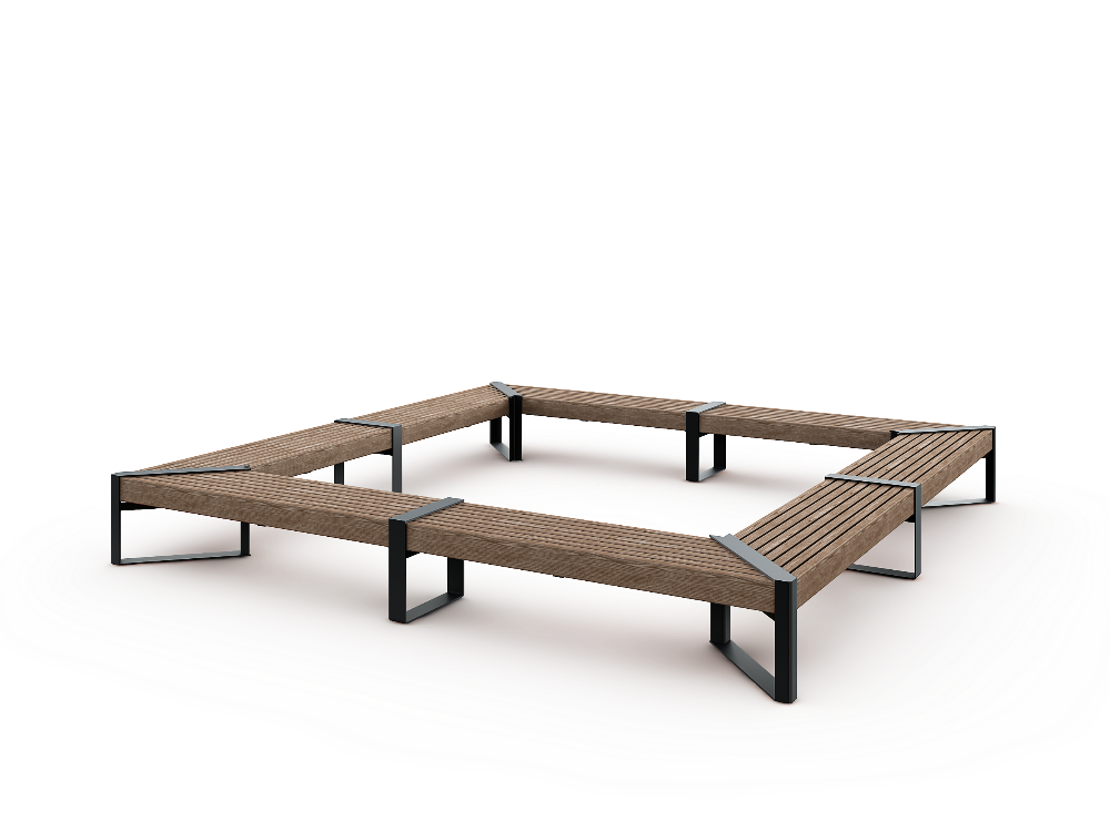 MOMENTUM SQUARE BENCH 24-SEATER 061110M | Lappset Group | The world of ...